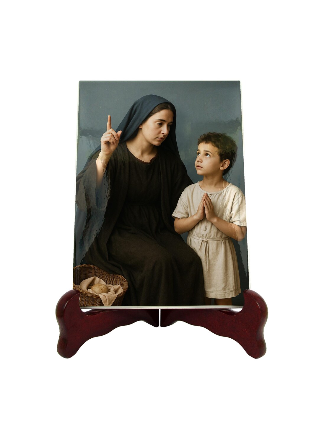 Handmade Saint Monica Ceramic Icon: Photorealistic Religious Art - Etsy