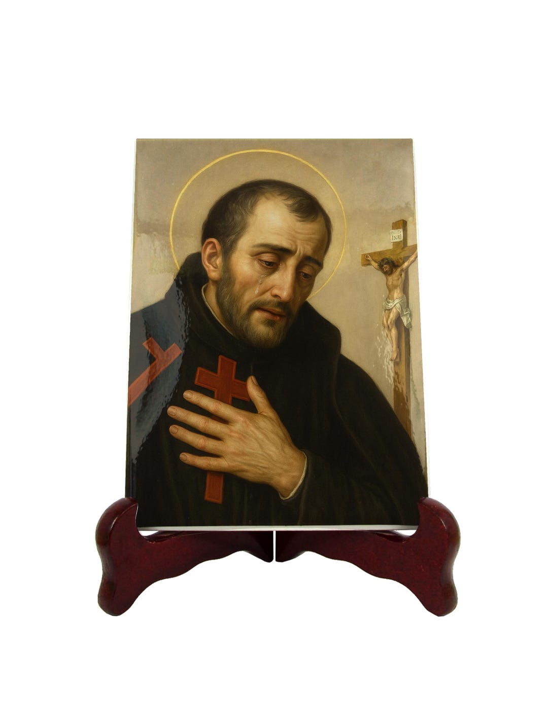 Saint Camillus Ceramic Icon: Catholic Home Altar Art - Etsy