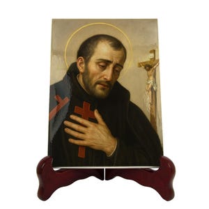 Saint Camillus Ceramic Icon: Catholic Home Altar Art - Etsy