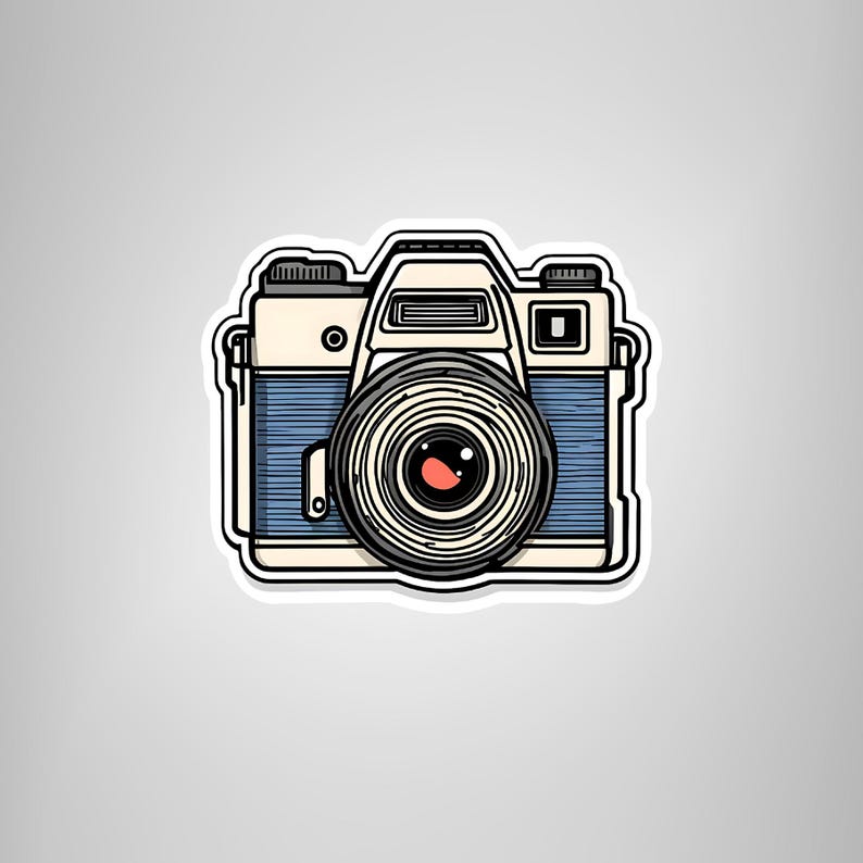 Vintage Camera Sticker | Waterproof Die Cut Vinyl - Etsy