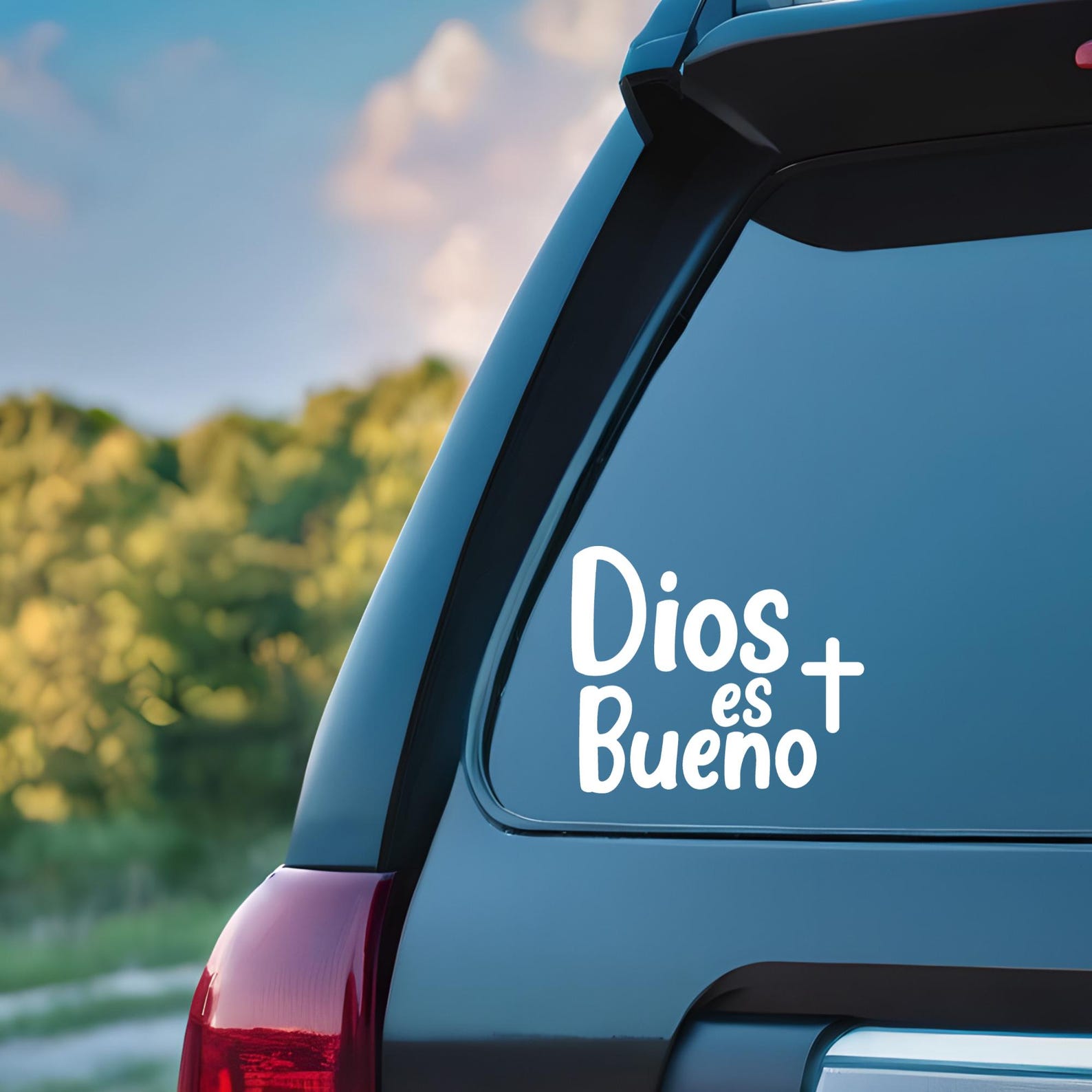 Dios Es Bueno Transfer Decal - Premium Waterproof Sticker for Car ...