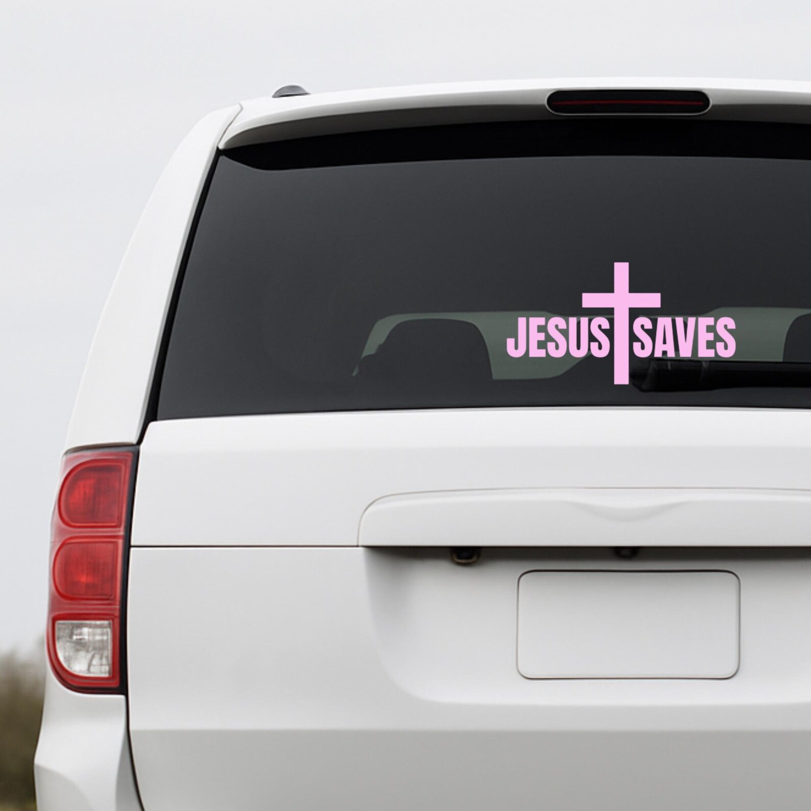 Jesus Saves Faith Car Sticker - Transfer Decal Faith Decorative Decal ...