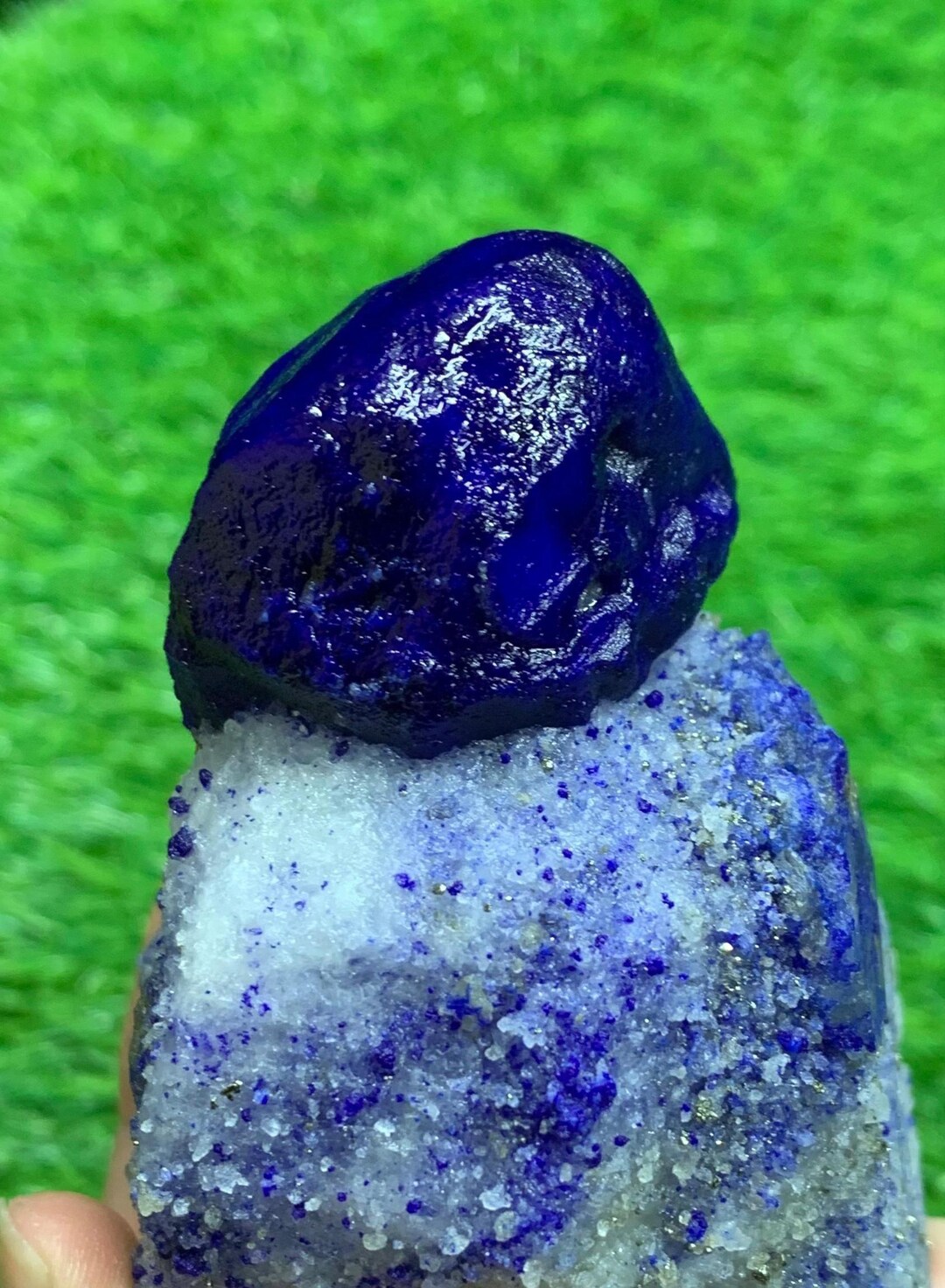 Well Terminated Royal Blue Lazurite Crystal on Matrix Specimen From ...