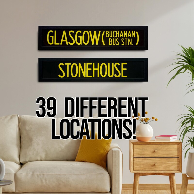 Bus Destination Blind - Etsy UK