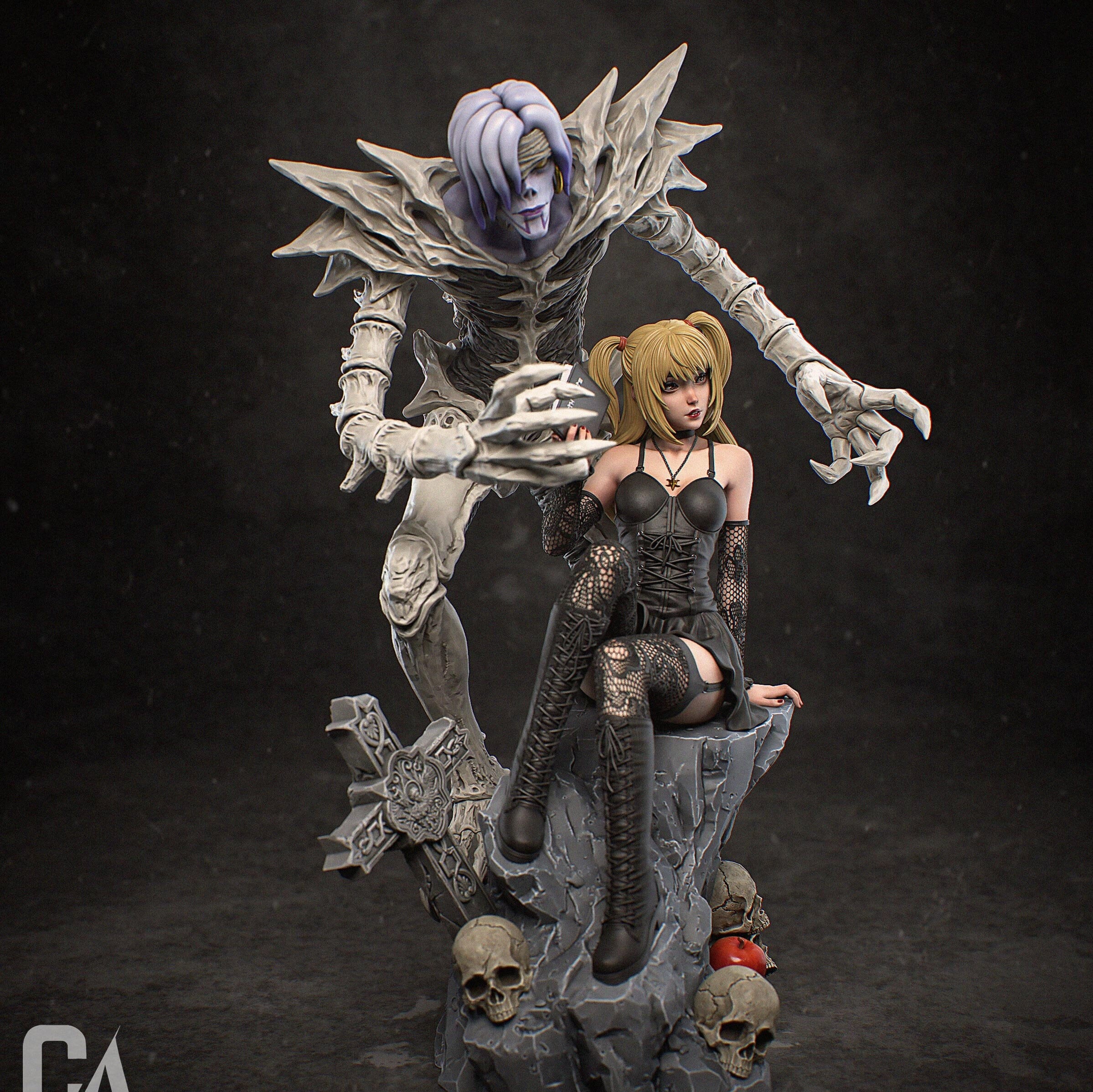 Misa Amane Death Note STL Model for Resin Printer Figure 3D Printing ...