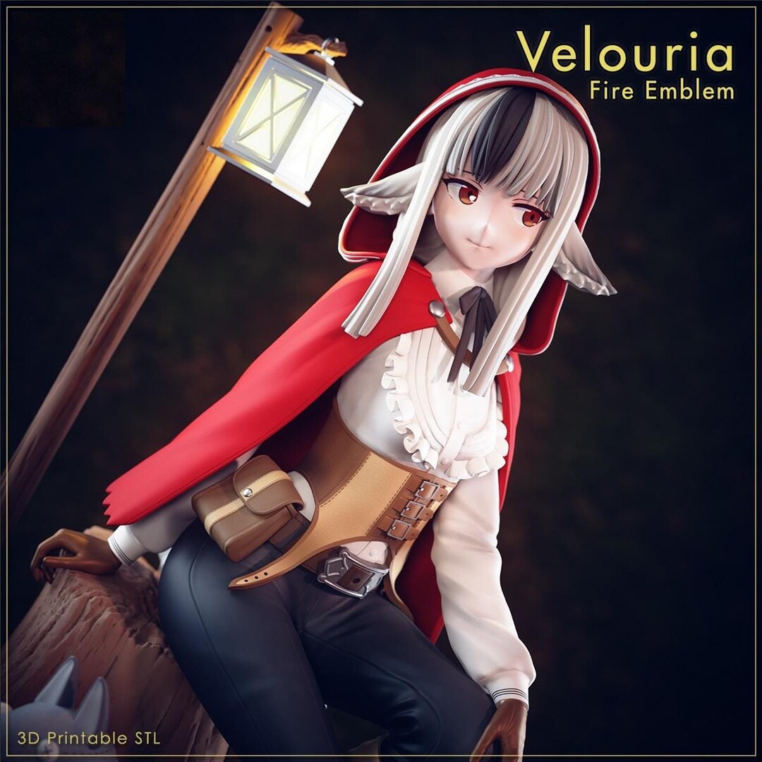 Velouria | Fire Emblem - STL Model for Resin Printer Figure 3D Printing ...