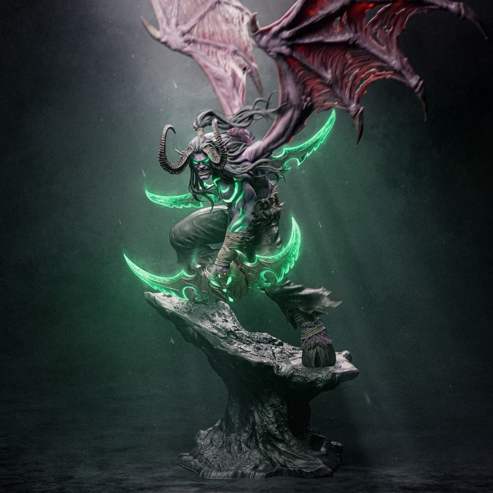 Illidan Stormrage Fixed World of Warcraft STL Model for Resin Printer ...