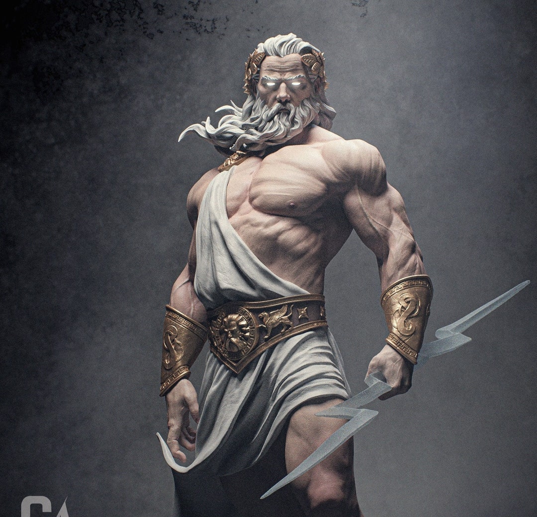 Zeus | God of War- High-quality STL File for 3D Printing, Diorama ...