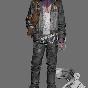 Dabi My Hero Academia STL Model for Resin Printer Figure 3D Printing ...