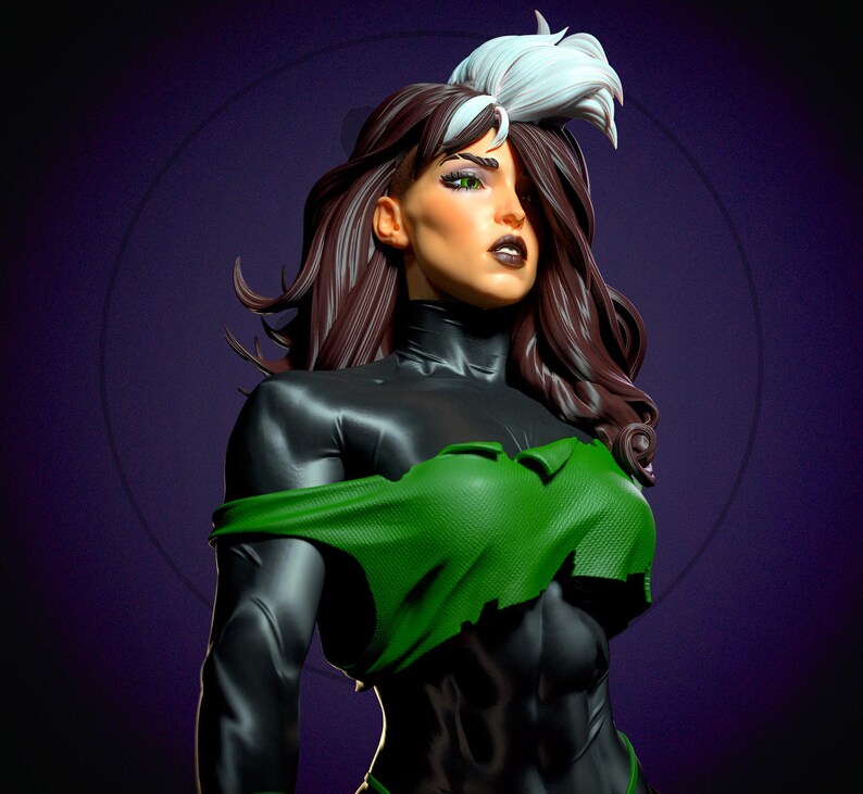 Rogue NSFW X Men STL Model for Resin Printer Figure 3D Printing High ...