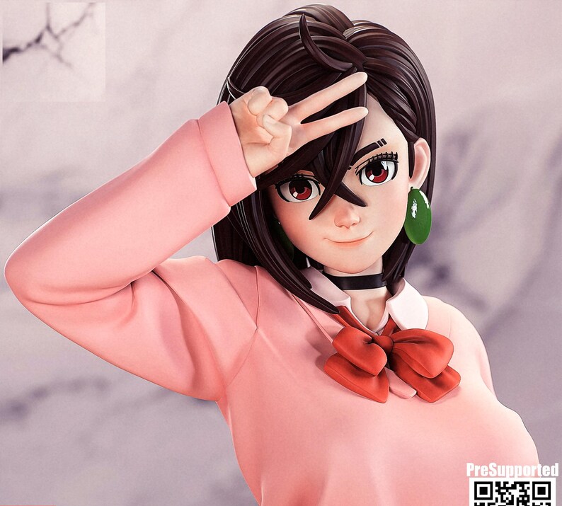 Dandadan / Momo Ayase Modelo STL para impresora de resina Impresión 3D ...
