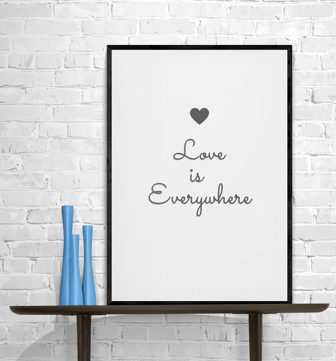 Printable Wall Art, Digital File, Instant Download, Love is Everywhere ...