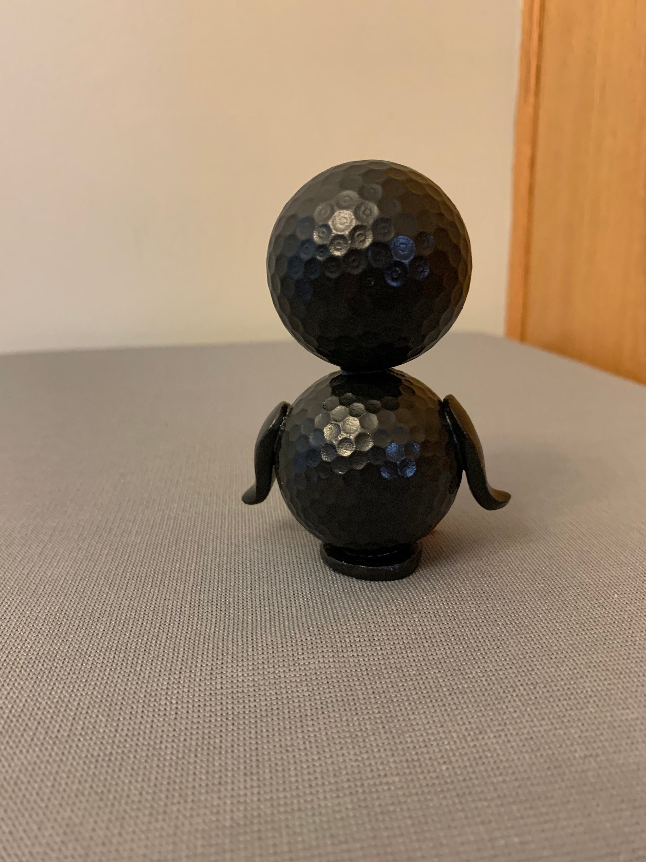 Penguin Made With Recycled Golf Balls - Handmade and Hand Painted - Etsy