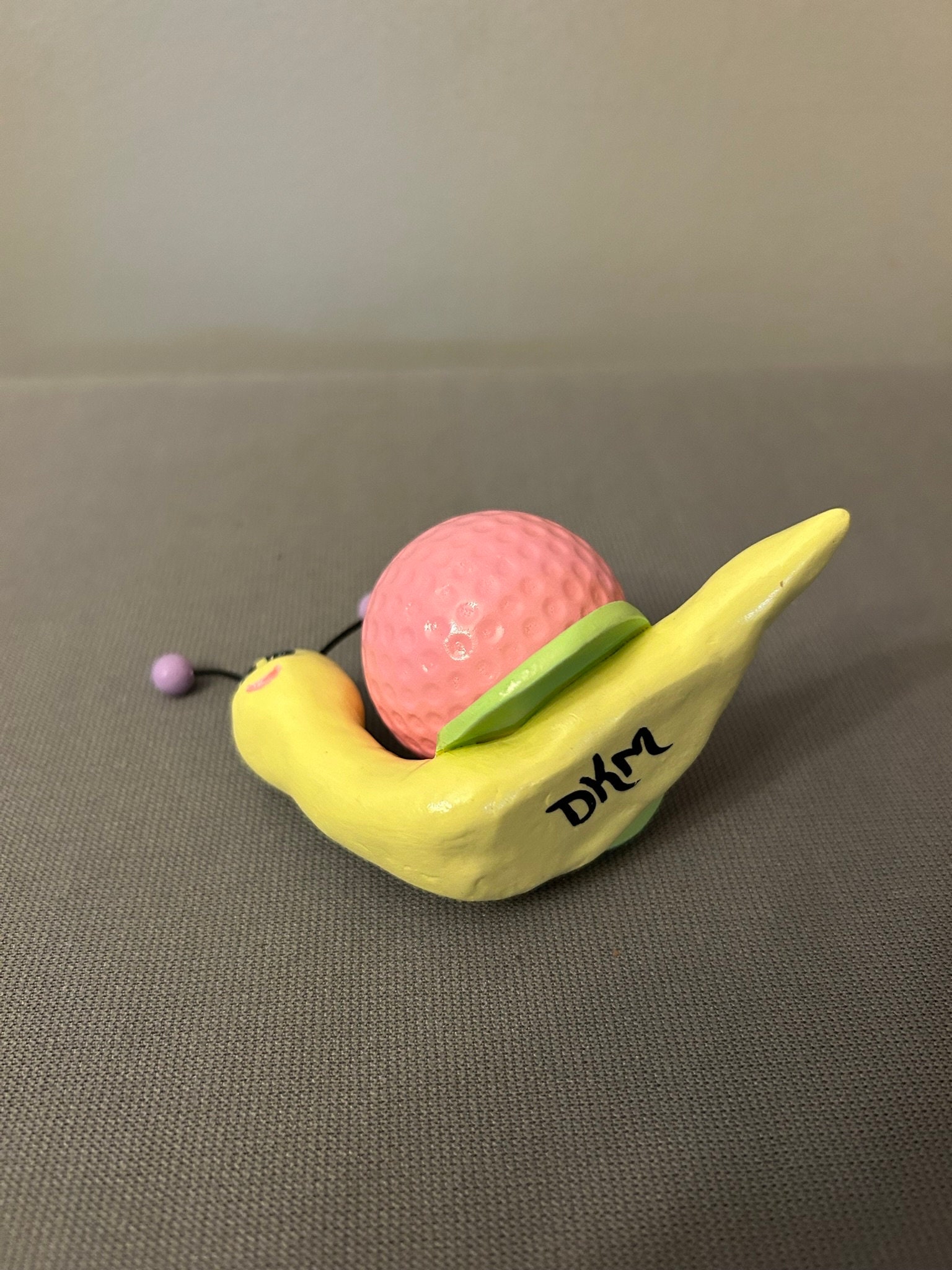 Snail Made of Recycled Golf Balls Pink Ball Use Inside or Outside Hand ...