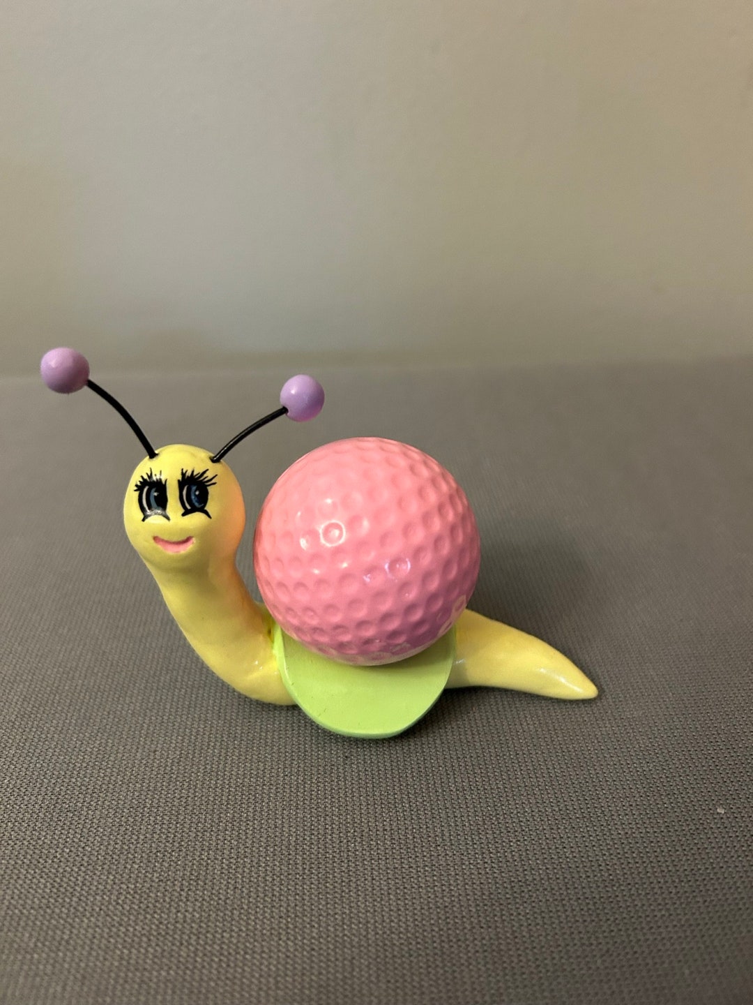 Snail Made of Recycled Golf Balls Pink Ball Use Inside or Outside Hand ...
