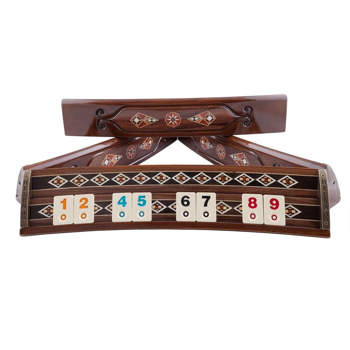 Wooden Rummikub Game Set – Mosaic Inlaid Walnut Board - Etsy