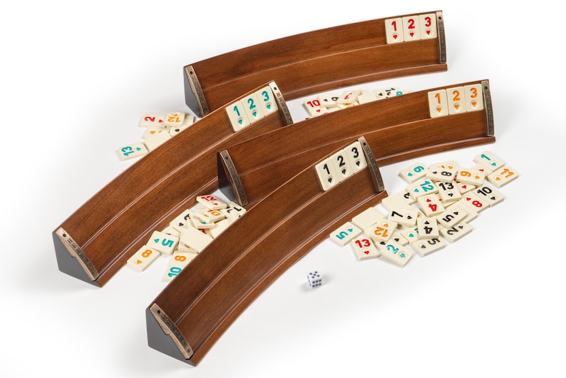 Handmade Wooden Rummikub Set – Curved Rummy Board Game - Etsy