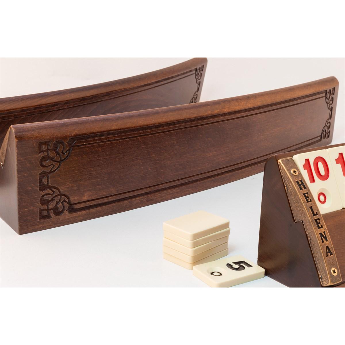 CARVED Oval Rummikub Game Set - Wooden Oval Rummy Cube Game - Etsy