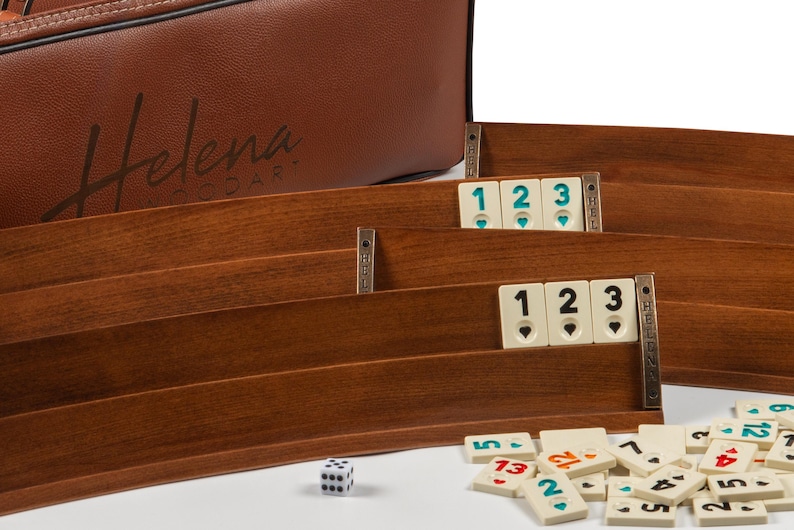 Handmade Wooden Rummikub Set – Curved Rummy Board Game - Etsy