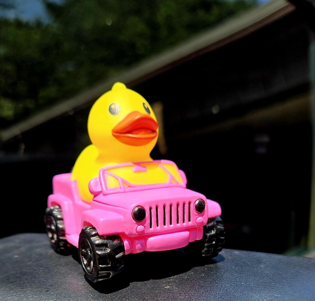 NEW COLORS Rubber Duck Driver in Pink 4x4. Happiness is Being Ducked - Etsy