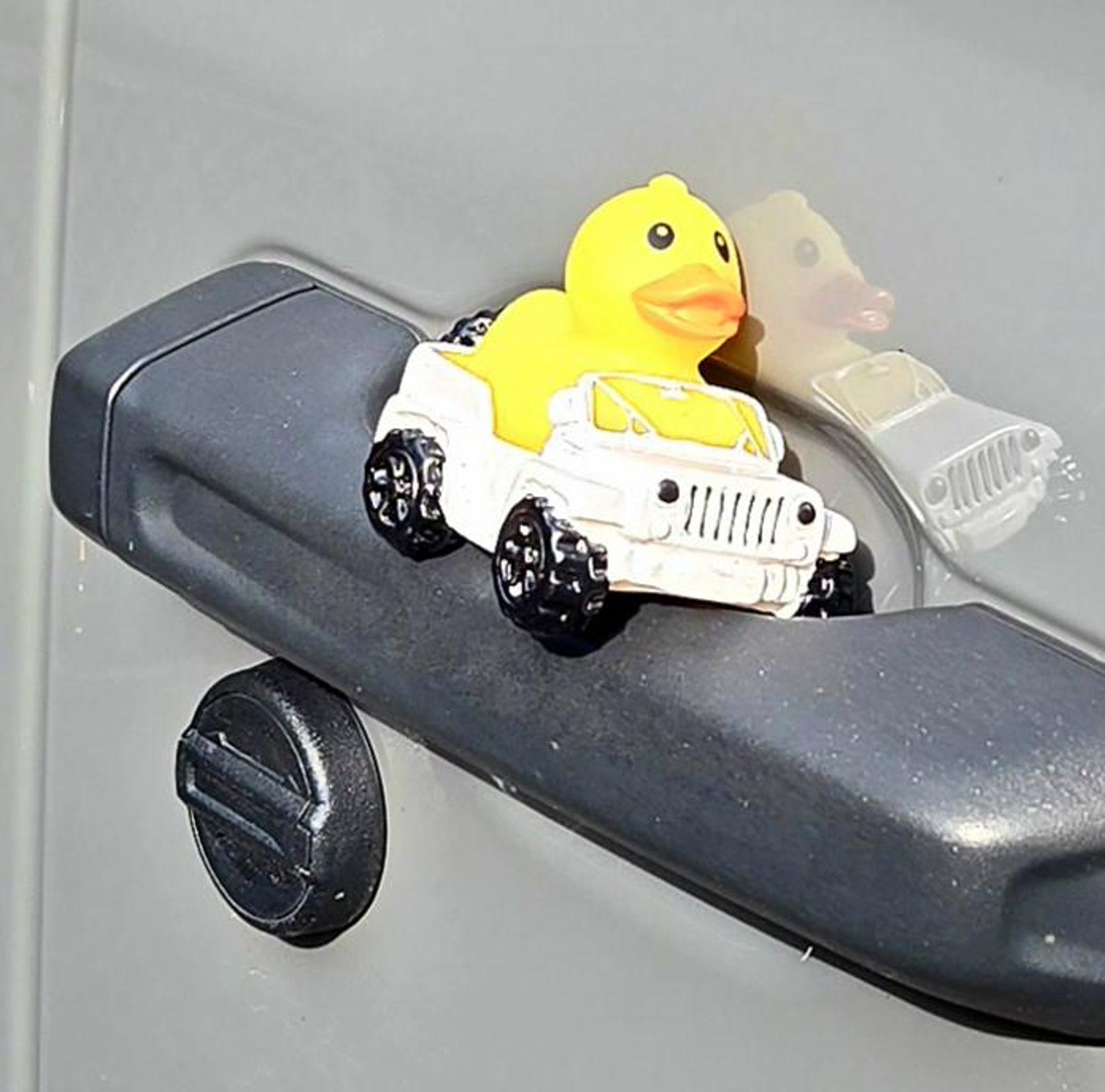 New Colors!! Rubber Duck Driver in White 4x4. Happiness is Being Ducked ...