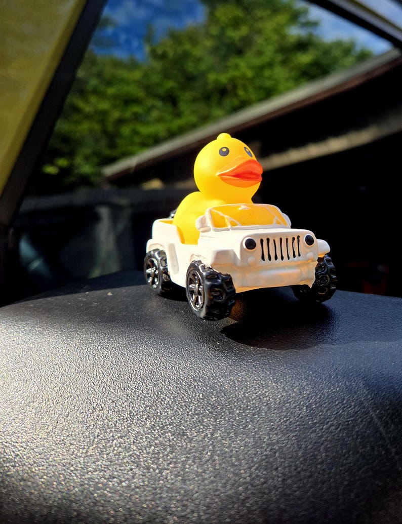 New Colors!! Rubber Duck Driver in White 4x4. Happiness is Being Ducked ...