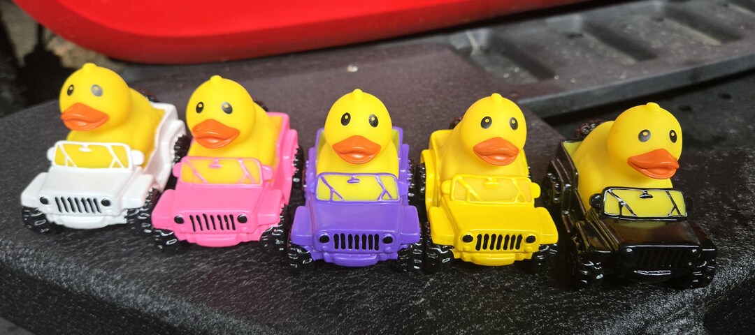 New Colors!! Rubber Ducks in a 4x4.. (set of 5 Asst. Colors) Rubber ...