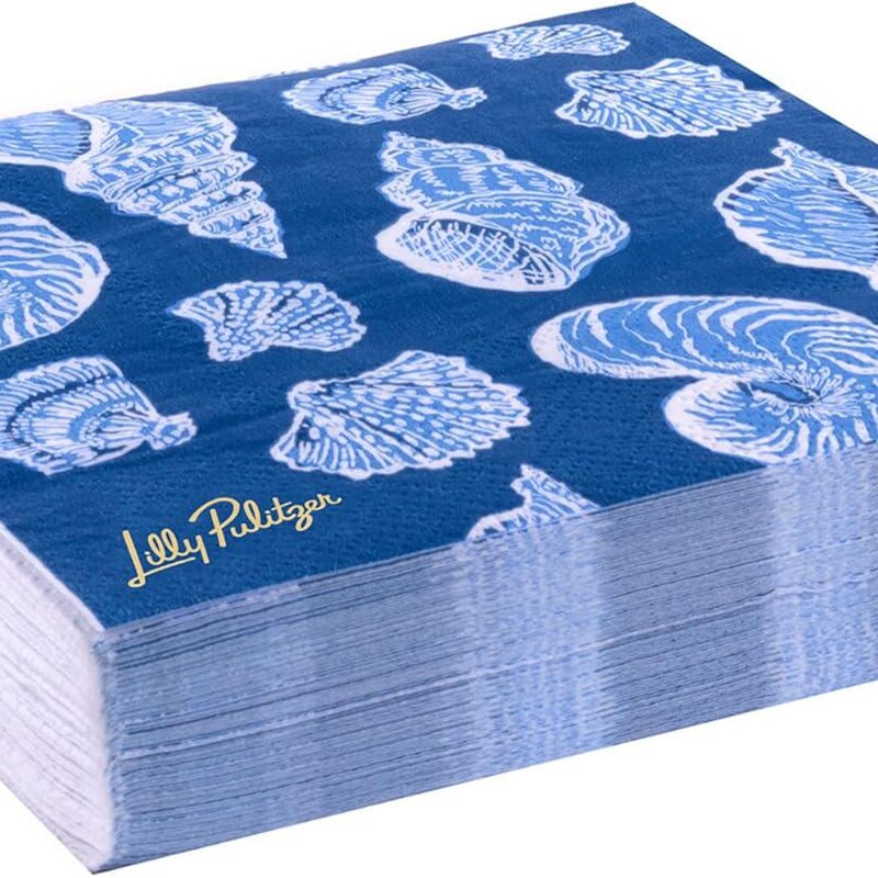 Blue Paper Napkins - Etsy