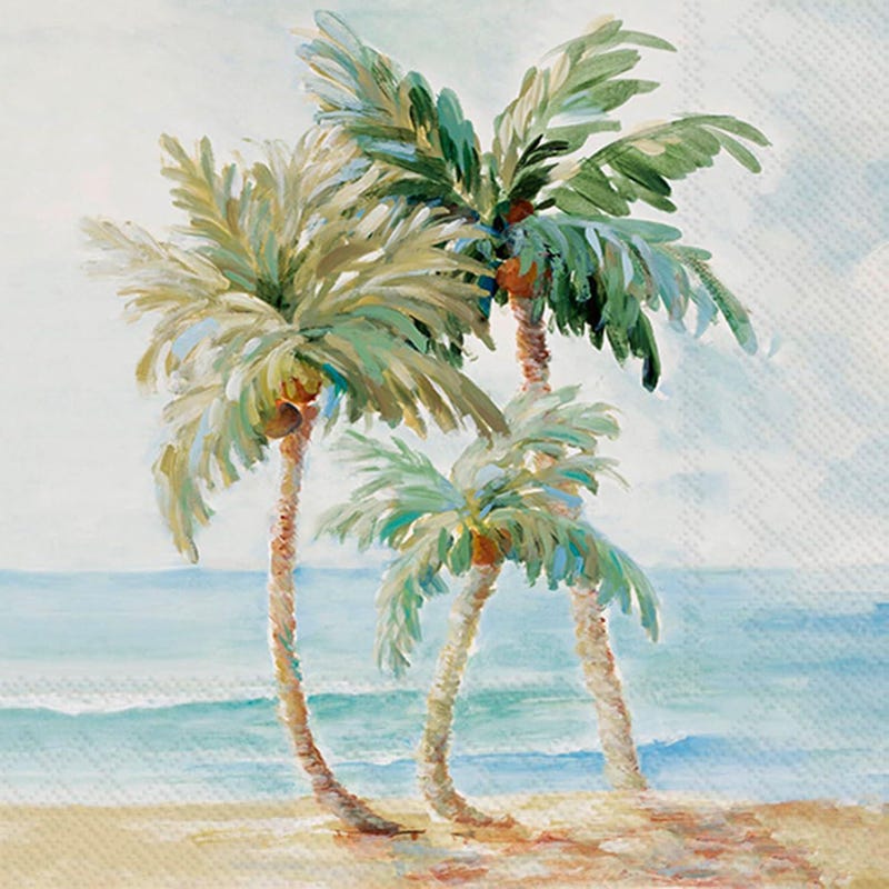 Palm Tree Napkin - Etsy
