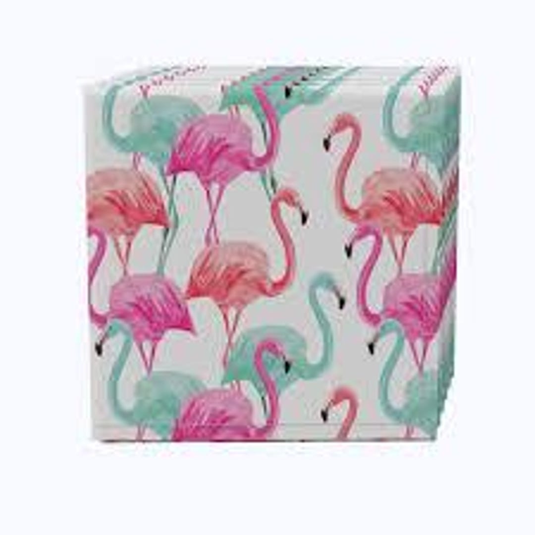 Flamingo Napkins - Cocktail Size -3 Individual Napkins- Coastal ...