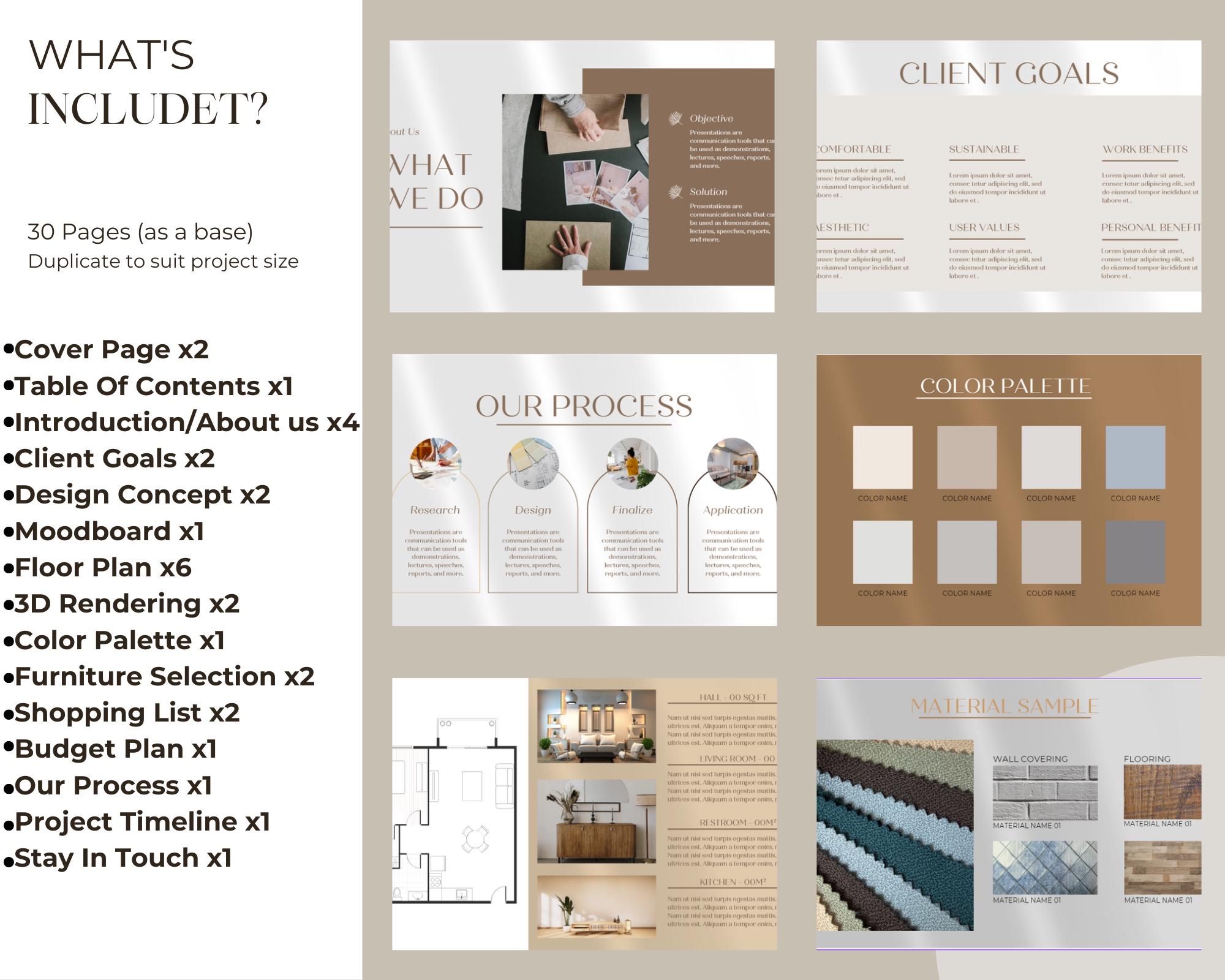 Interior Design Template - Etsy