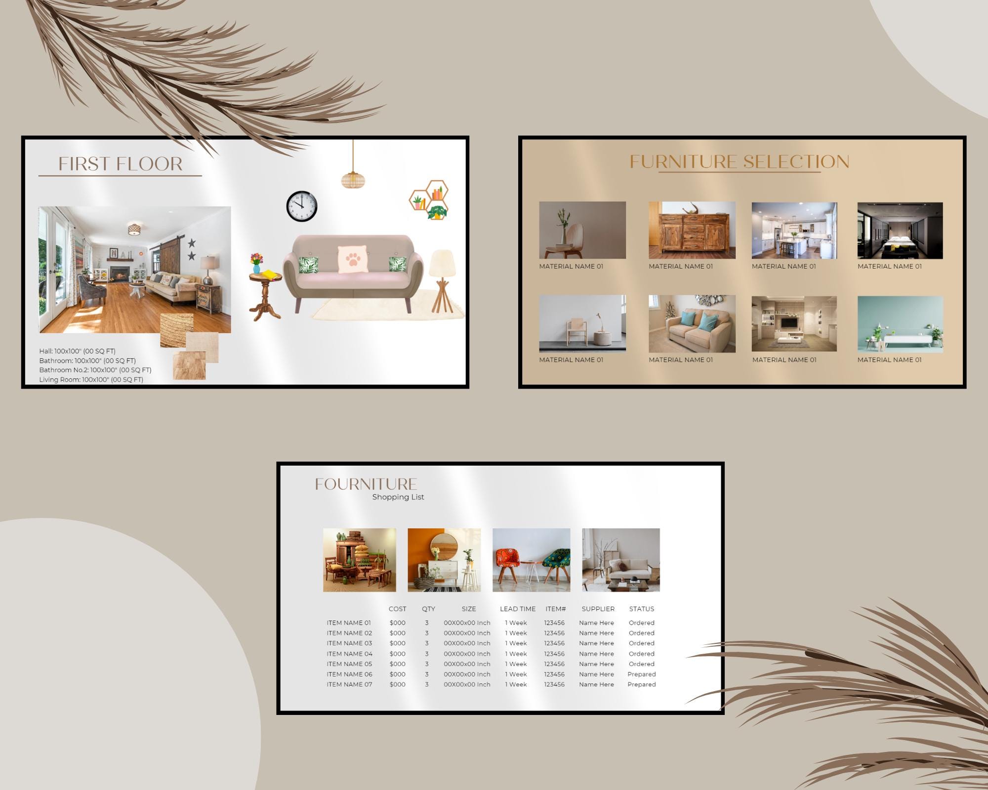 Interior Design Template - Etsy