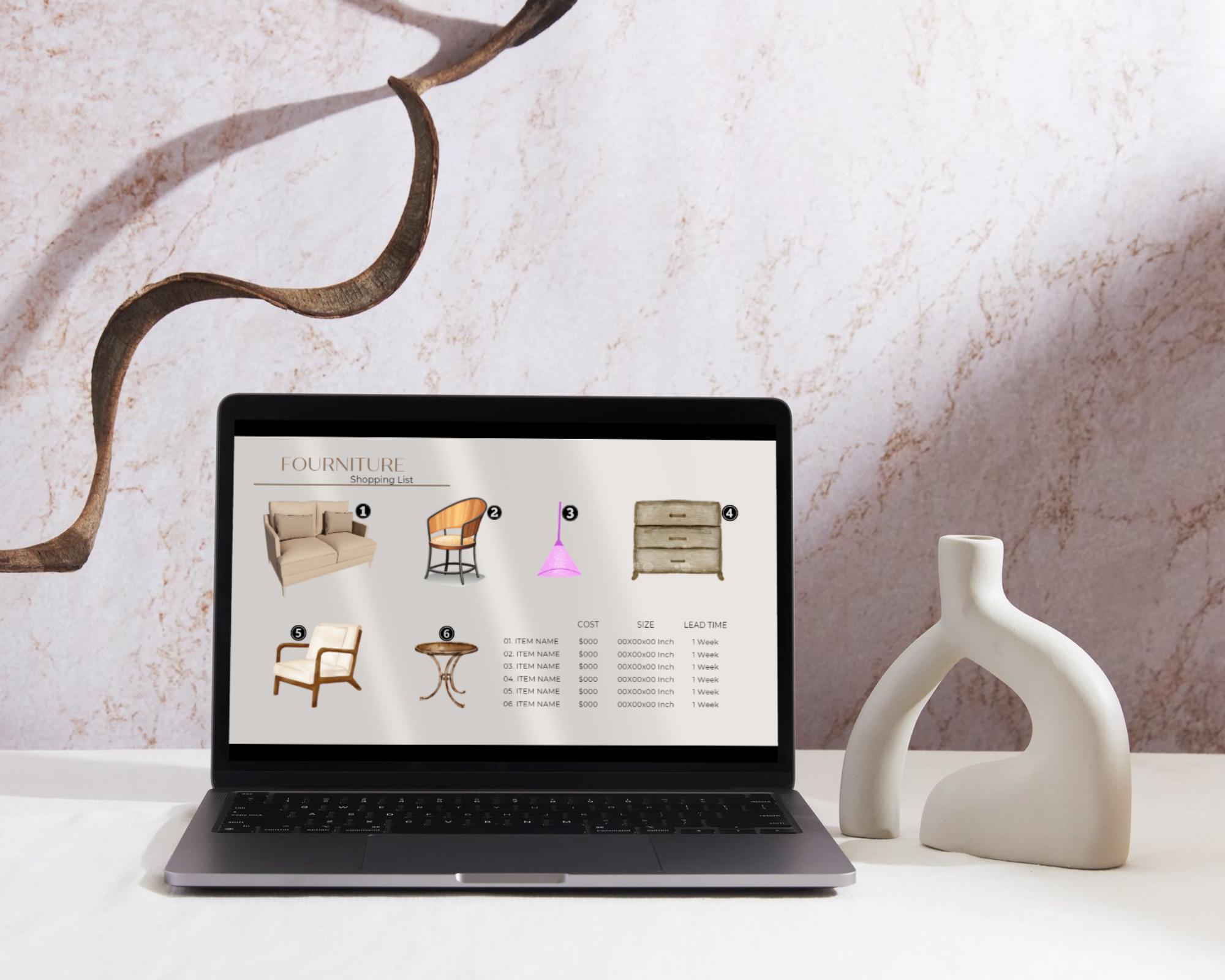 Interior Design Template - Etsy