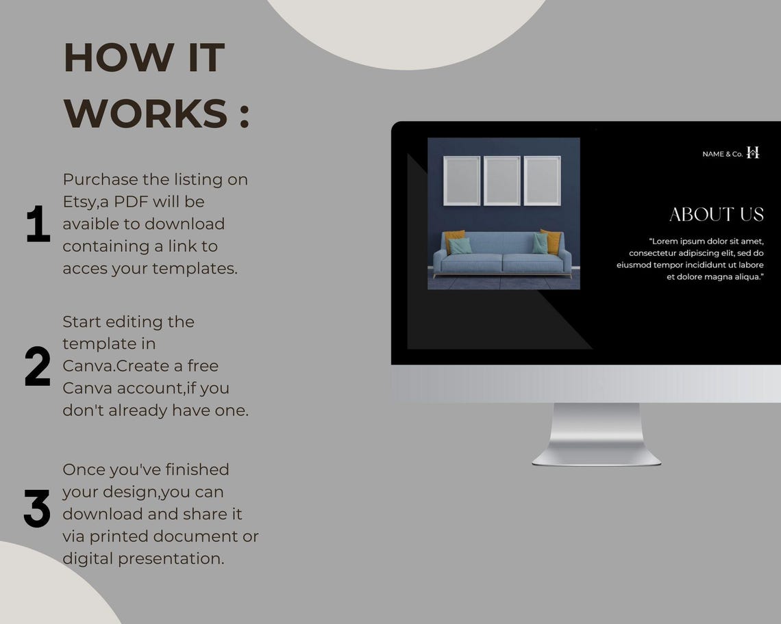 Interior Design Template - Etsy