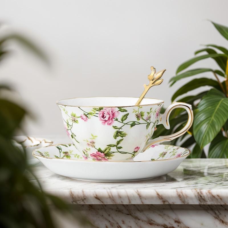 European Ceramic Tea Set, Floral Teapots, Afternoon Tea Set, Ceramic ...