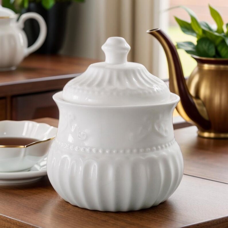 Palace-style Ceramic Tea Set, Relief Ceramic Coffee Set, European ...