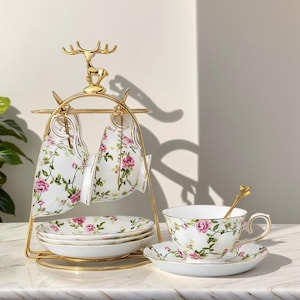 European Ceramic Tea Set, Floral Teapots, Afternoon Tea Set, Ceramic Coffee Sets, Black Tea Cups ...