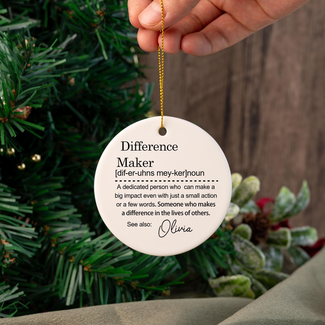 Personalised Appreciation Gift,difference Maker Gifts,thank You ...