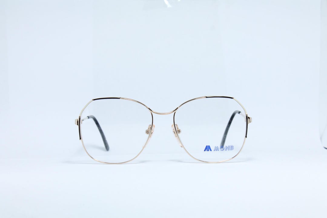 MONB 15-6601 Gold Rare Unique Vintage Eyeglasses Frame Occhiali ...