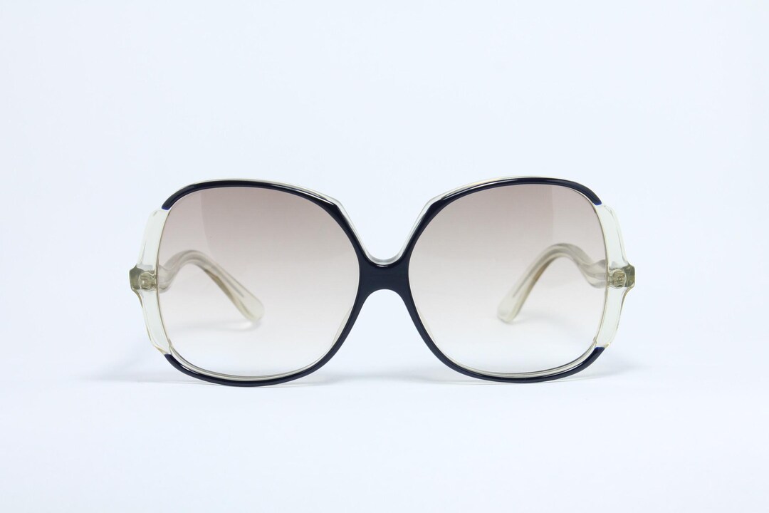 Oversized PESCHKE Blue Huge Ultra Vintage Unique Sunglasses Occhiali ...