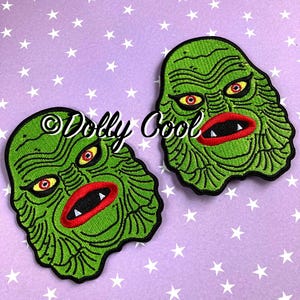 Creature From the Black Lagoon Iron on Patches - Patch Set of Two ...