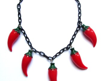 Chilli Necklace | Etsy UK