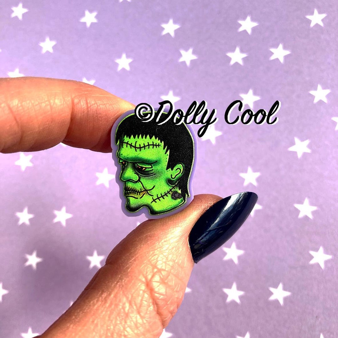 Frankenstein Mini Pin by Dolly Cool - B Movie - Horror - Classic ...