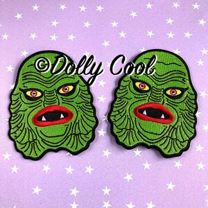 Creature From the Black Lagoon Iron on Patches - Patch Set of Two ...