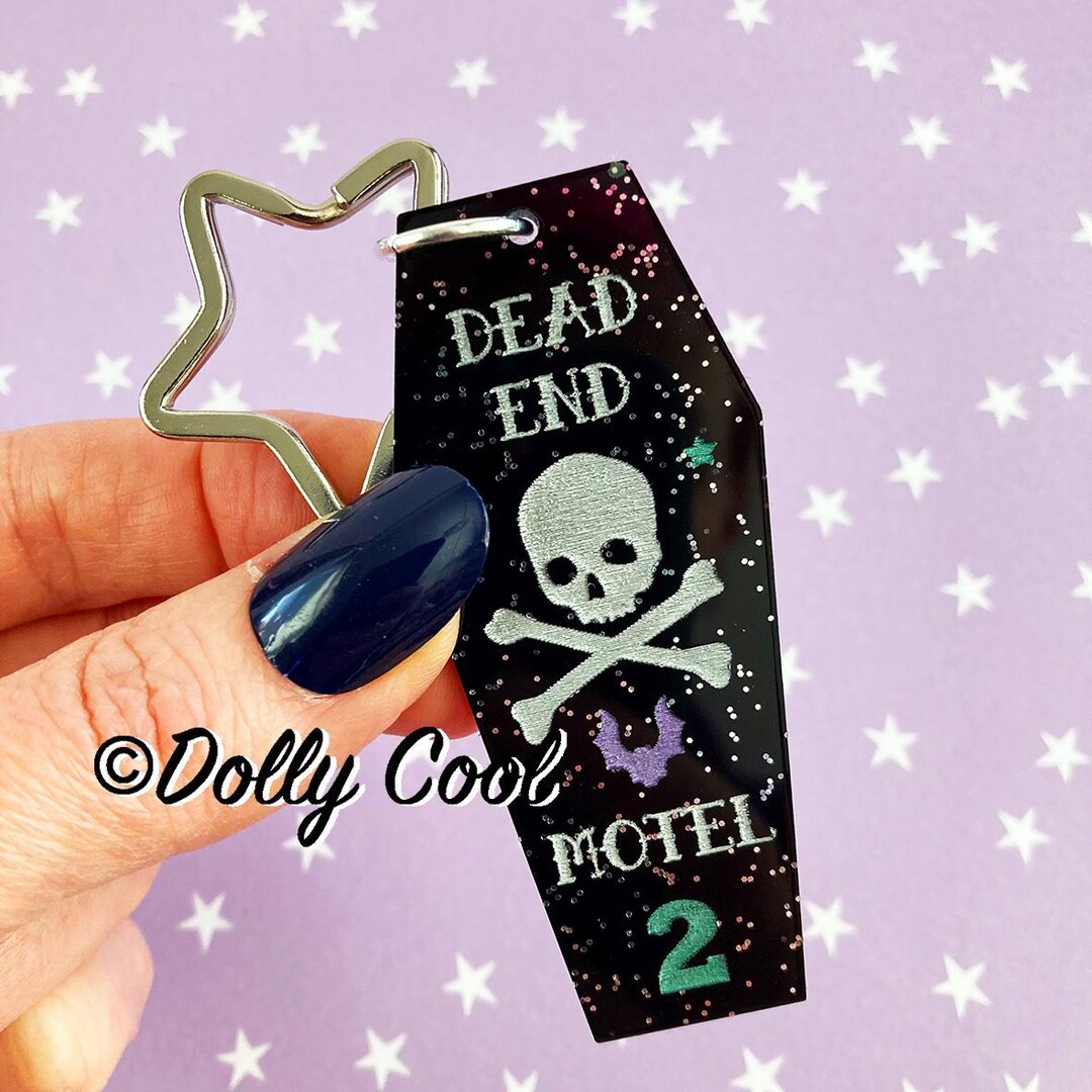 CLEARANCE Dead End Motel Style Keyring by Dolly Cool - Coffin Shaped ...
