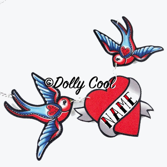 Rockabilly Bird Tattoo