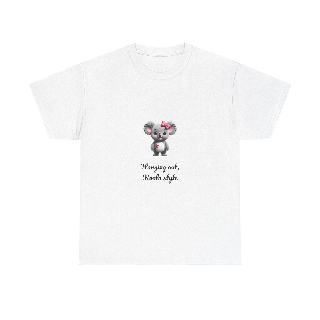 Koala Tee, Hanging Out Style, Funny Cute Tshirt, Unisex Shirt, Koala ...