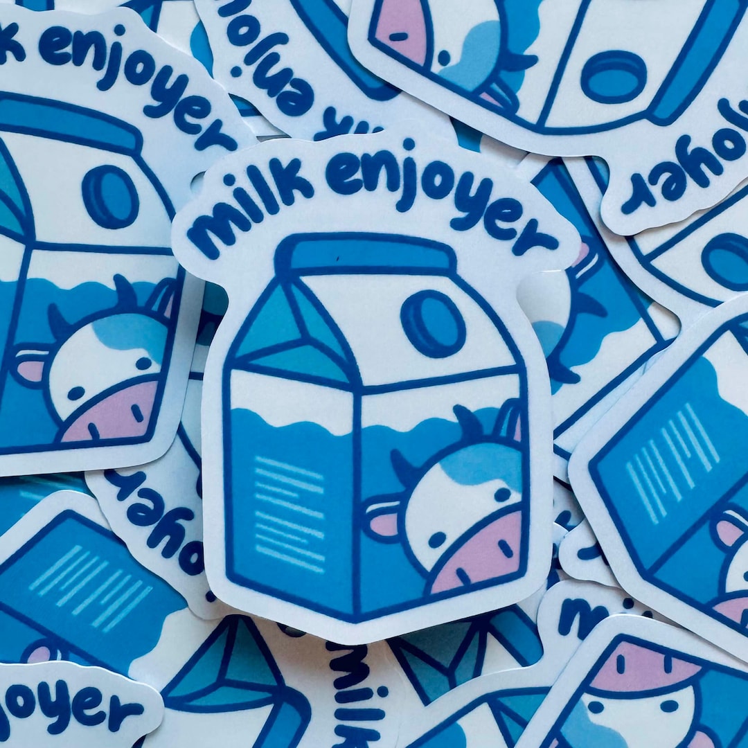 Milk Enjoyer Sticker - Etsy