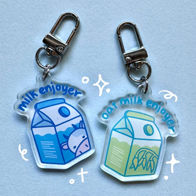 Milk Keychain - Etsy
