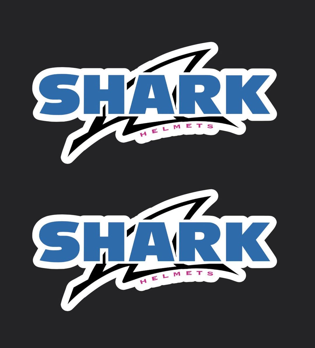 2 Shark Helmet Waterproof/weatherproof Anti Shink High Quality Vinyl ...